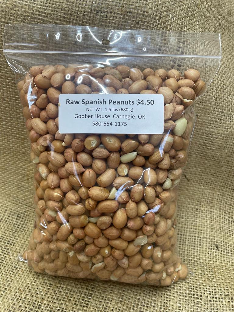 RAW SPANISH PEANUTS – GOOBER HOUSE